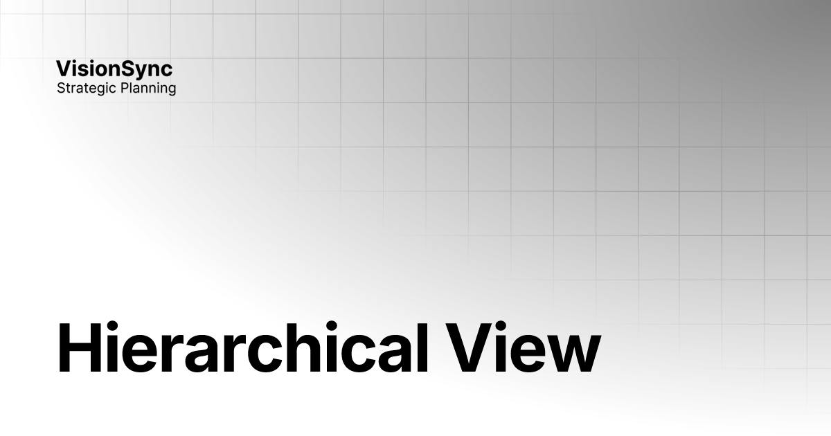 Hierarchical View | VisionSync - Strategic Planning